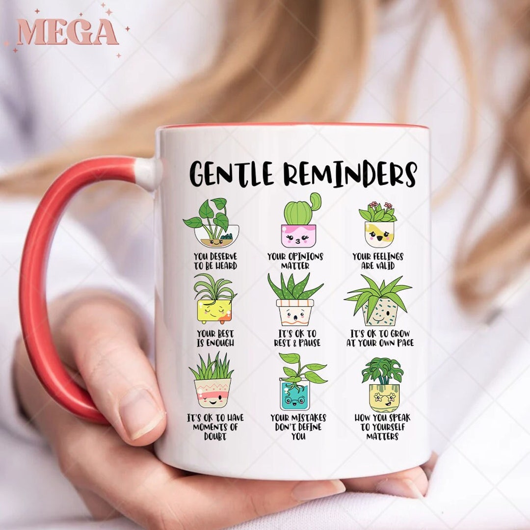 Positive Affirmations Mug, Self Love Reminders Mug, Daily Motivation ...