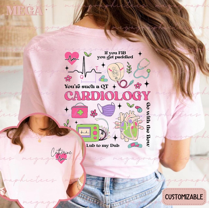 Personalized Cardiology Shirt/sweatshirt, Cardiac Nurse Shirt, CVICU ...