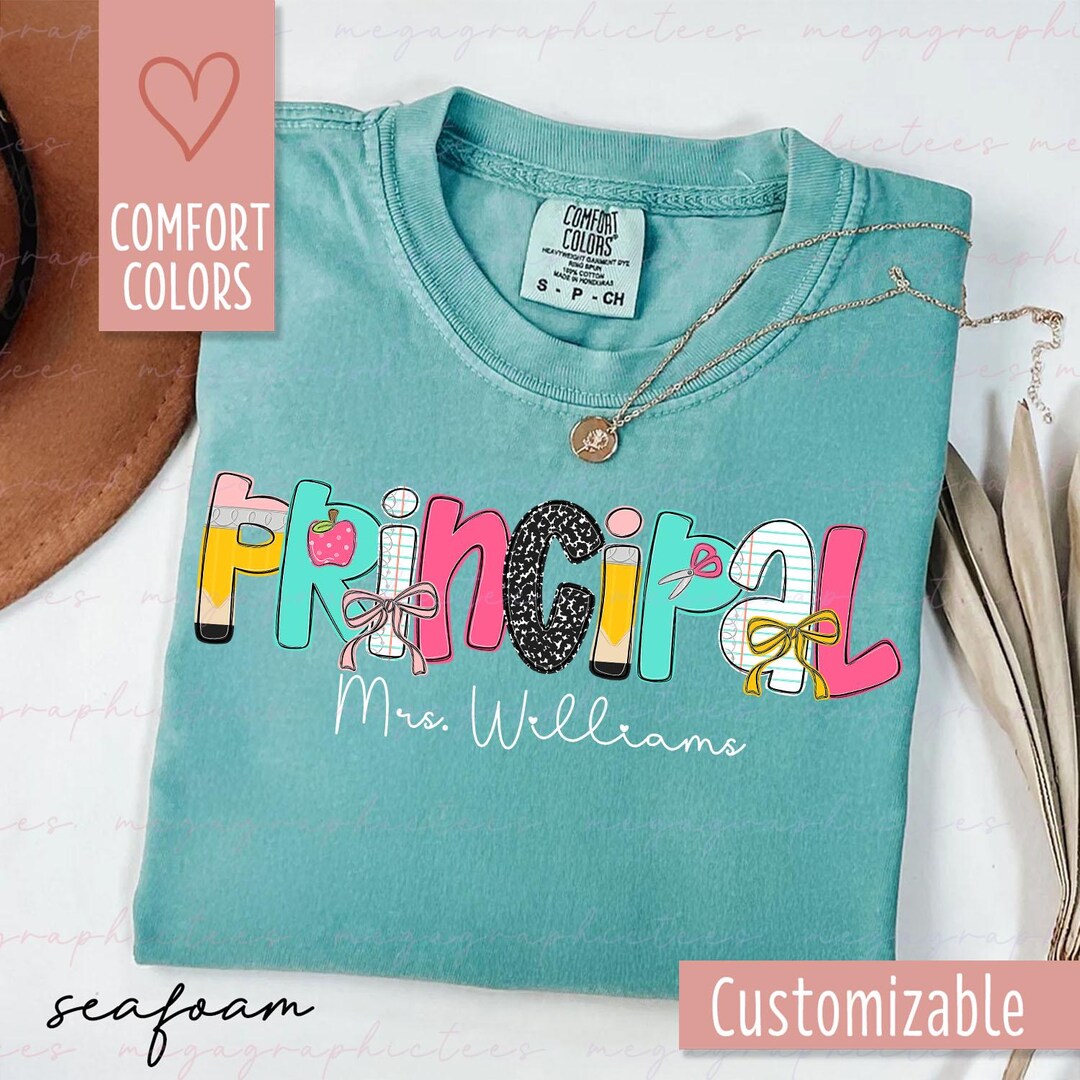 Personalize Principal Shirt, Custom Principal Shirt, Principal Name ...