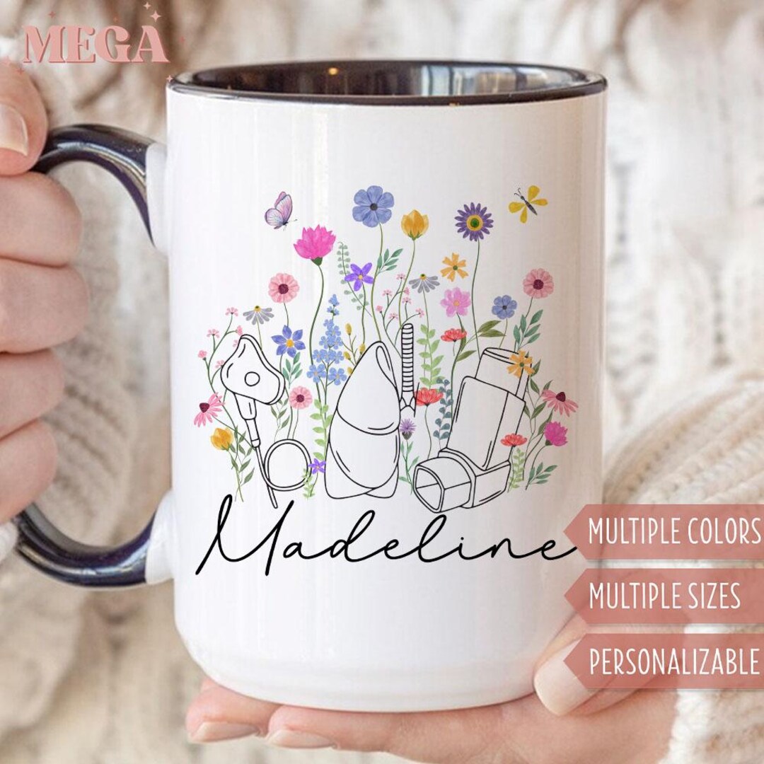 Personalized RT Mug, Custom Respiratory Therapist Mug, RT Gift Mug ...