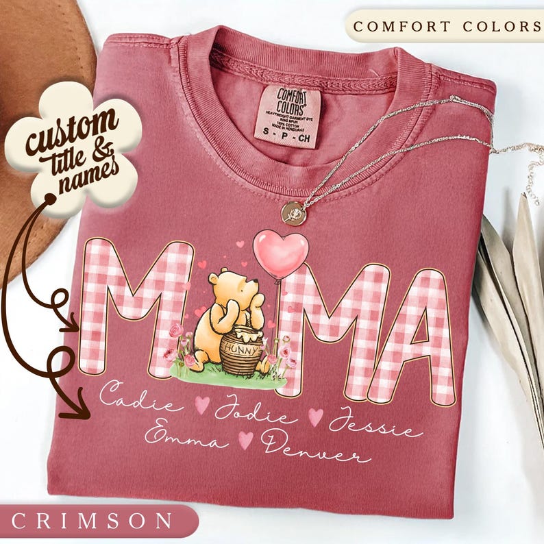 Personalized Mama Shirt, Custom Mama With Kids' Names Shirt, Comfort ...