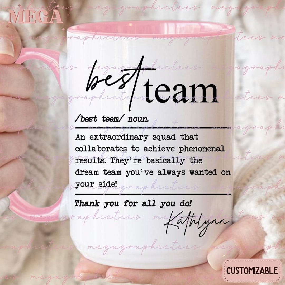Personalized Team Gifts, Custom Team Gifts, Best Team Definition Mug ...