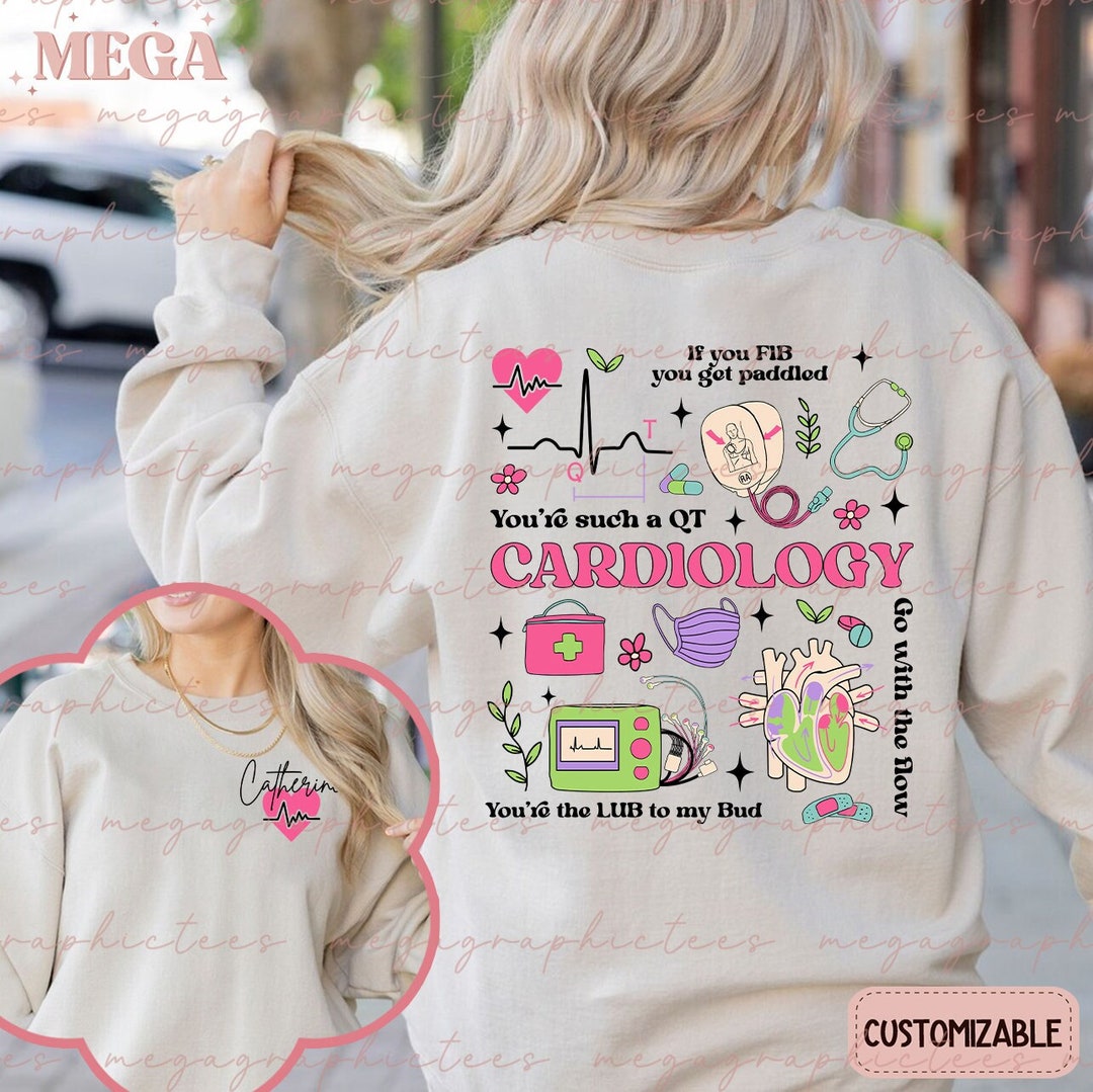 Personalized Cardiology Shirt/sweatshirt, Cardiac Nurse Shirt, CVICU ...