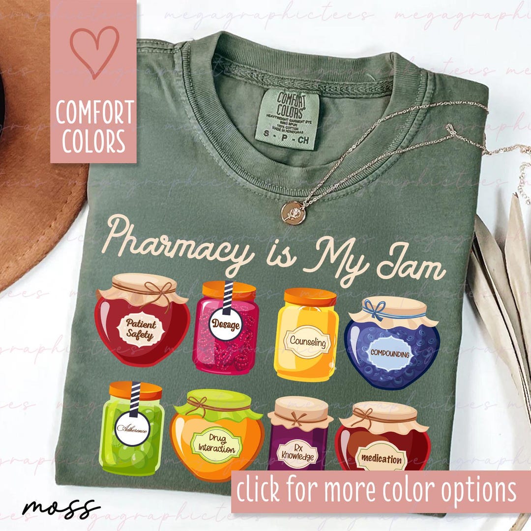 Comfort Colors Pharmacy Shirt, Pharmacist Shirt, Pharmacy Tech Tee, Rx ...