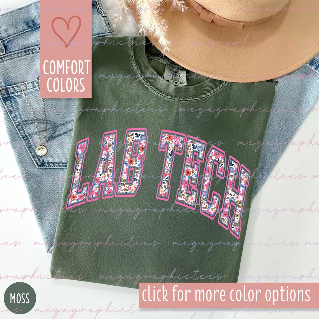 Comfort Colors Lab Tech Shirt, Laboratory Technician Shirt, Laboratory ...