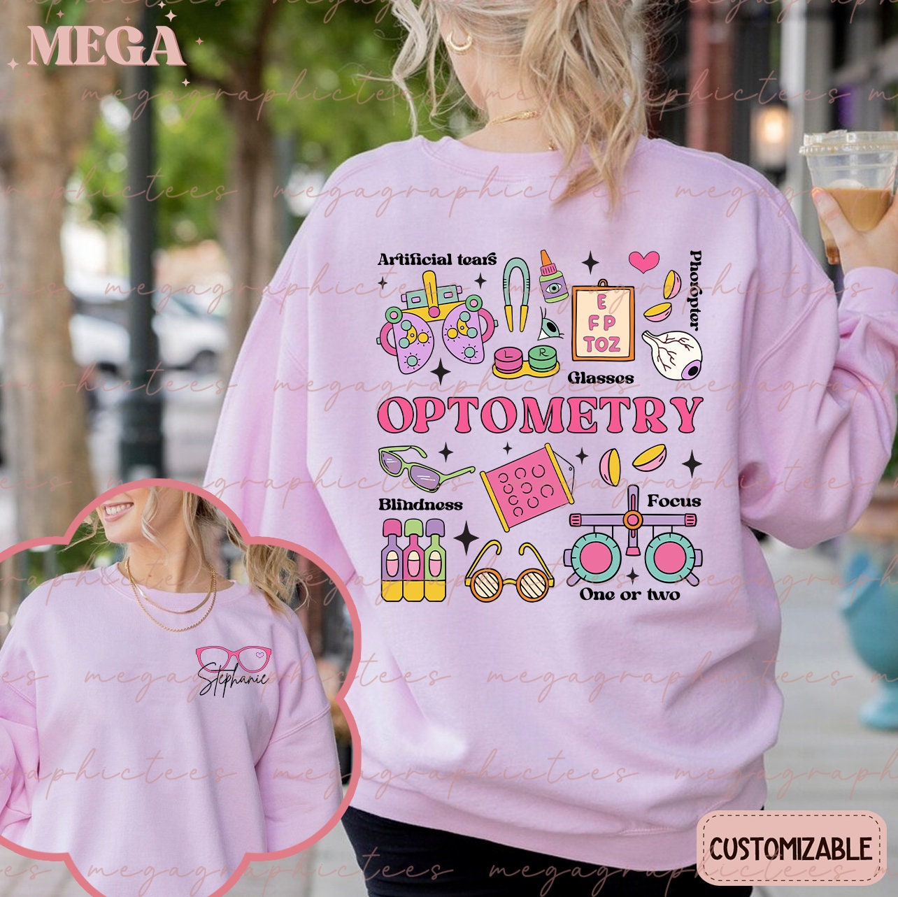 Personalized Optometry Shirt/sweatshirt, Ophthalmologist Shirt ...