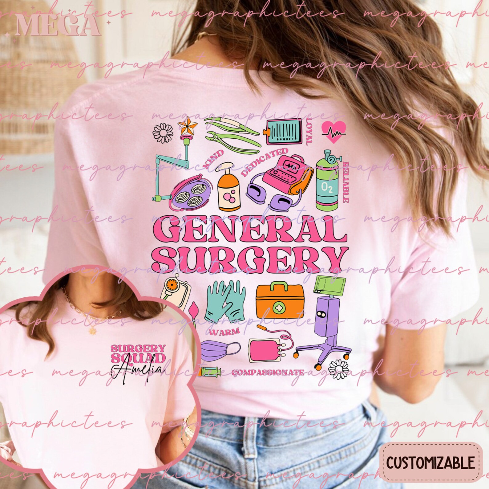 Personalized General Surgery Shirt/sweatshirt, Surgery Technologist ...