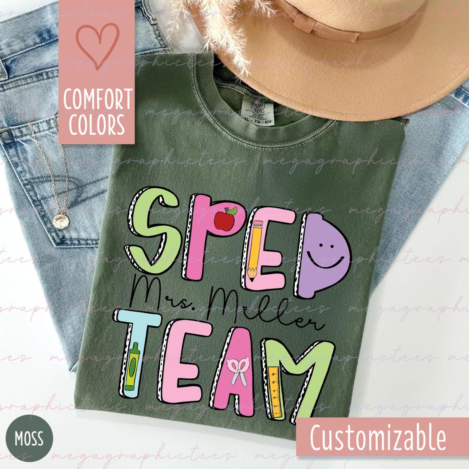 SPED Team Shirt, Personalized Special Education Teacher Shirt, Custom ...