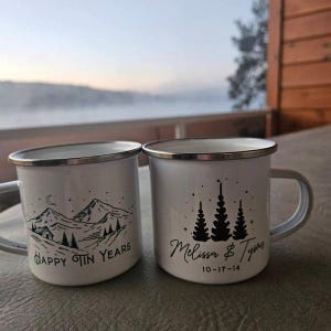 Personalized Tin Years Mug, Tin Year Anniversary Gift 001098 - Etsy