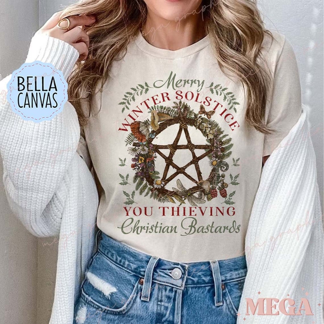 Winter Solstice Shirt, Pagan Shirt, Wiccan Shirt, Yule Shirt, Witch ...