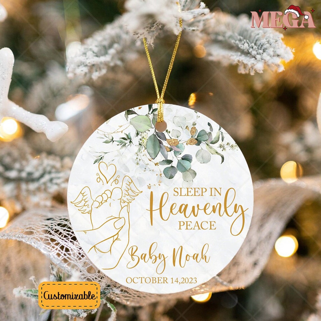 Personalized Baby Memorial Ceramic Ornament, Miscarriage Ornament ...