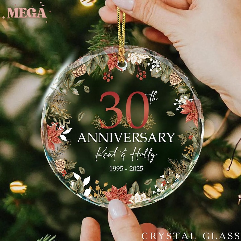 30th Glass Personalise - Etsy