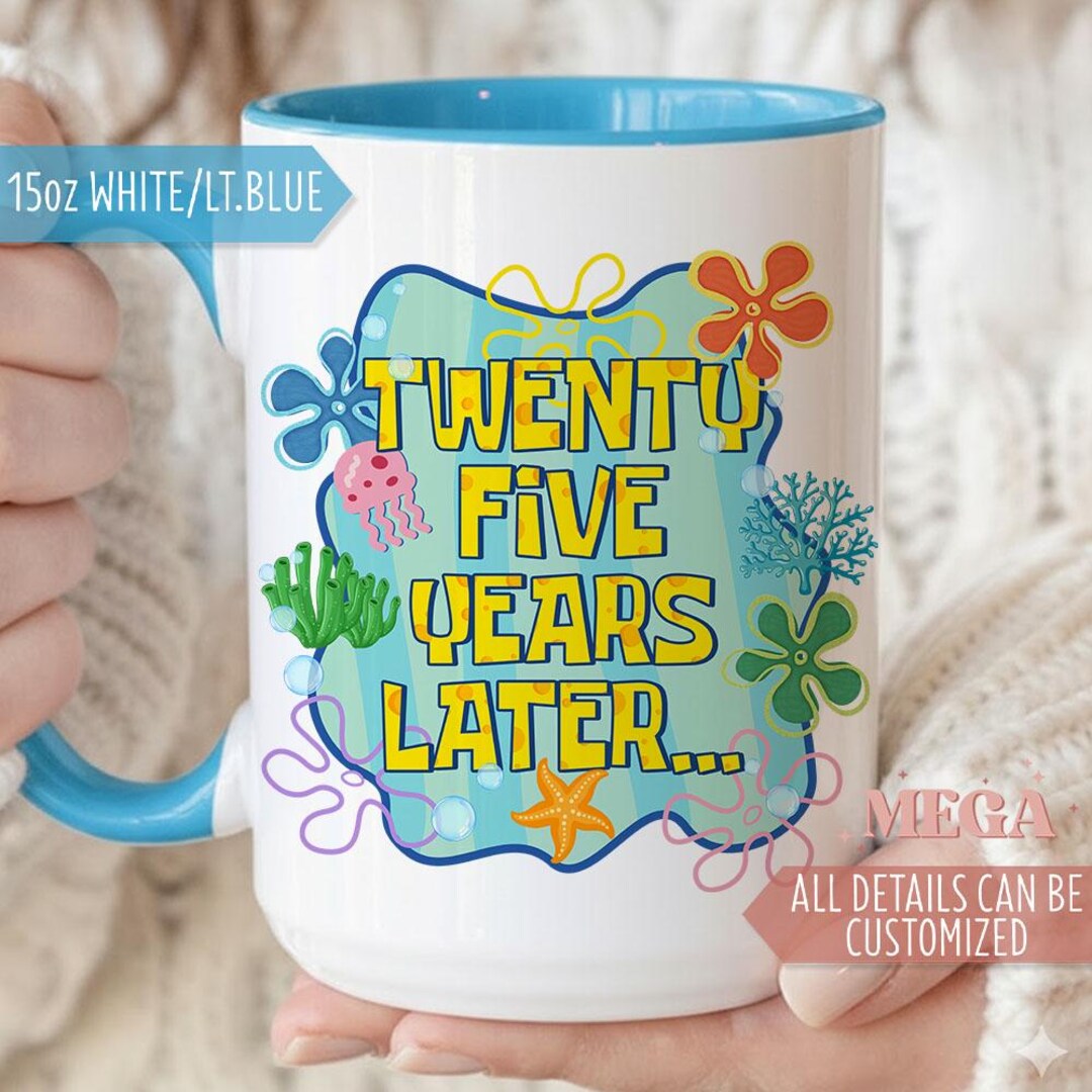 25th Birthday Gift Personalized Birthday Coffee Mug Custom 25th