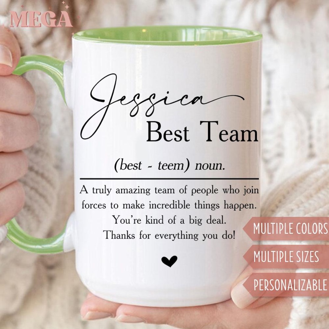 Best Team Mug, Custom Bulk Mugs, Corporate Gift, Team Appreciation Gift ...