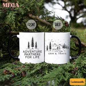 Personalized Adventure Mugs, Custom Couple Mugs, Newlywed Gift ...