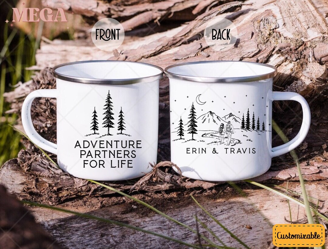 Personalized Adventure Mugs, Custom Couple Mugs, Engagement Gifts ...