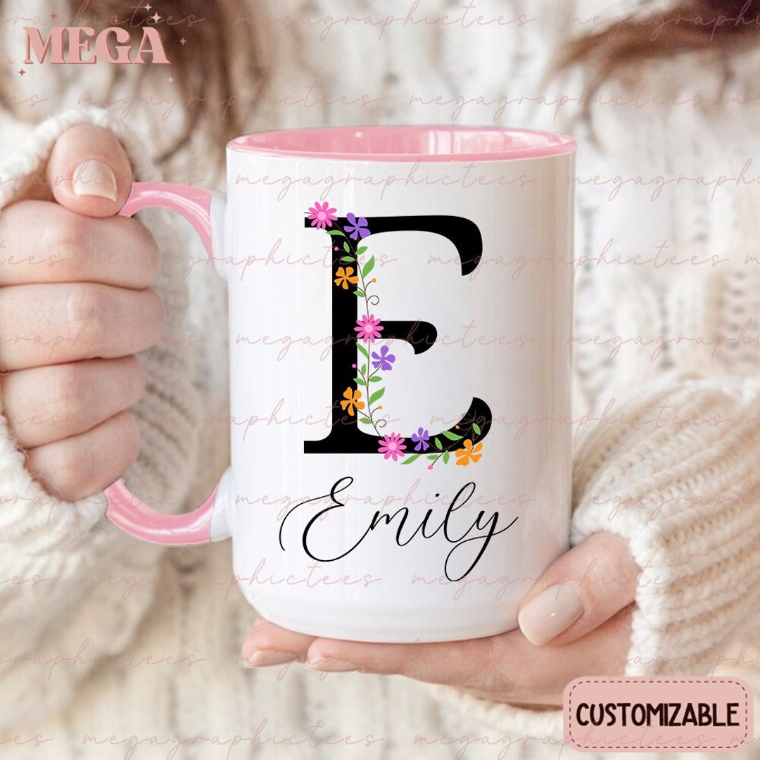 Custom Name Mug, Personalized Name Mug, Initial Mug 001907 - Etsy