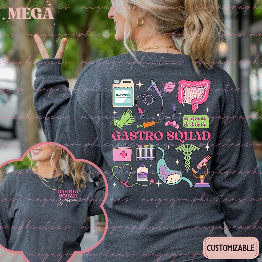 Personalized Gastroenterology Shirt/ Sweatshirt, Gastroenterologist ...