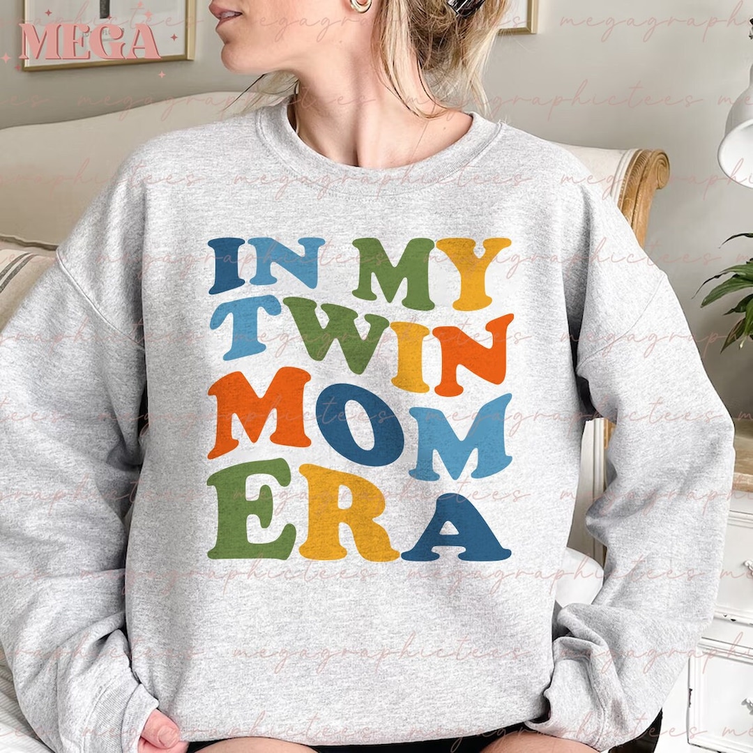 Twin Mom Sweatshirt, Mom of Two Sweatshirt, Twin Mom Sweater, Mom of 2 ...