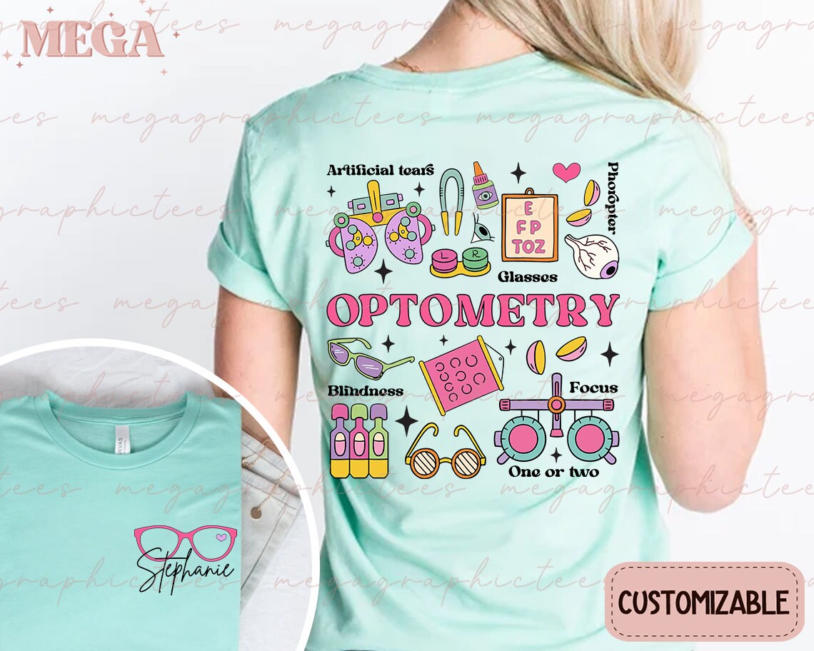 Personalized Optometry Shirt/sweatshirt, Ophthalmologist Shirt ...