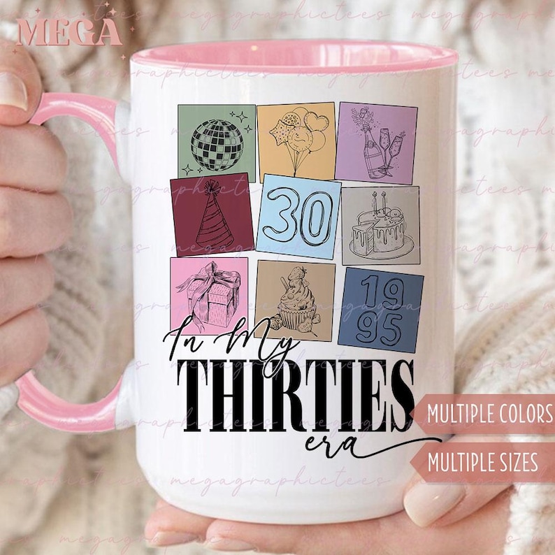 30th Birthday Gifts, Thirties Era Mug, 30th Birthday Mug, Thirty ...