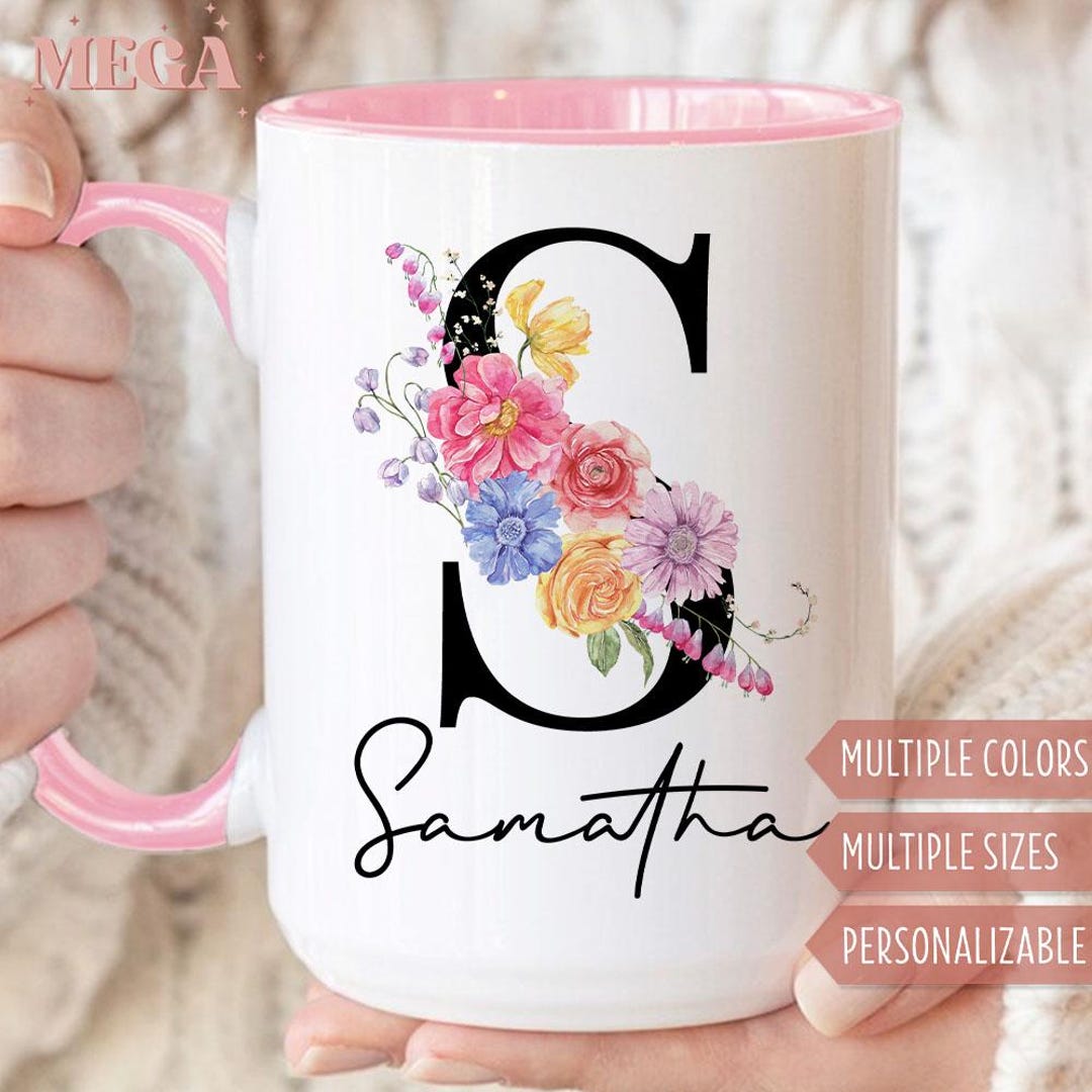 Custom Name Mug, Personalized Name Mug, Initial Mug 006066 - Etsy