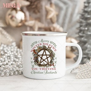 Winter Solstice Mug, Pagan Coffee Mug, Wiccan Mug, Yule Gift, Witch ...