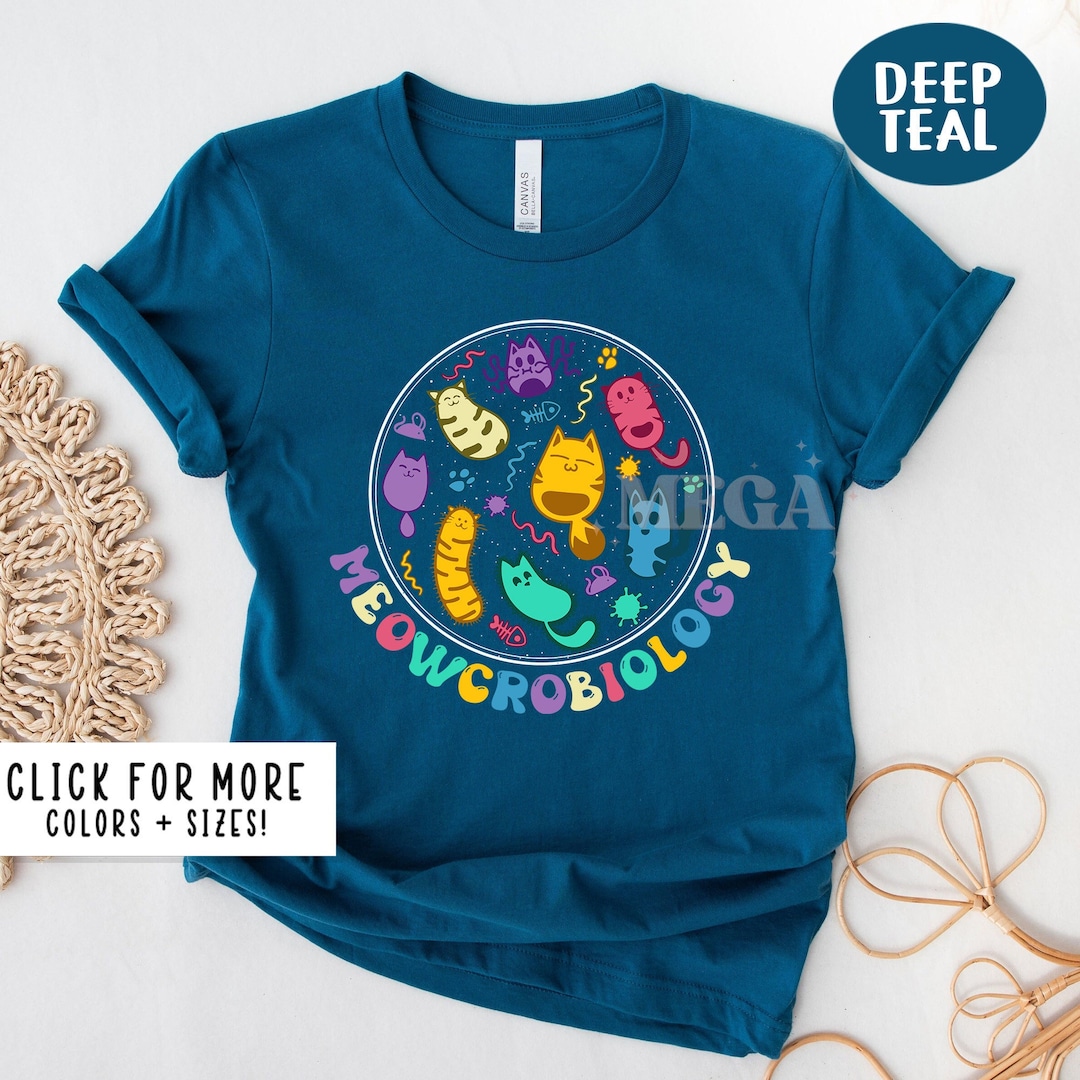 Meowcrobiology Tshirt, Biology Teacher Student Gift, Microbiologist ...