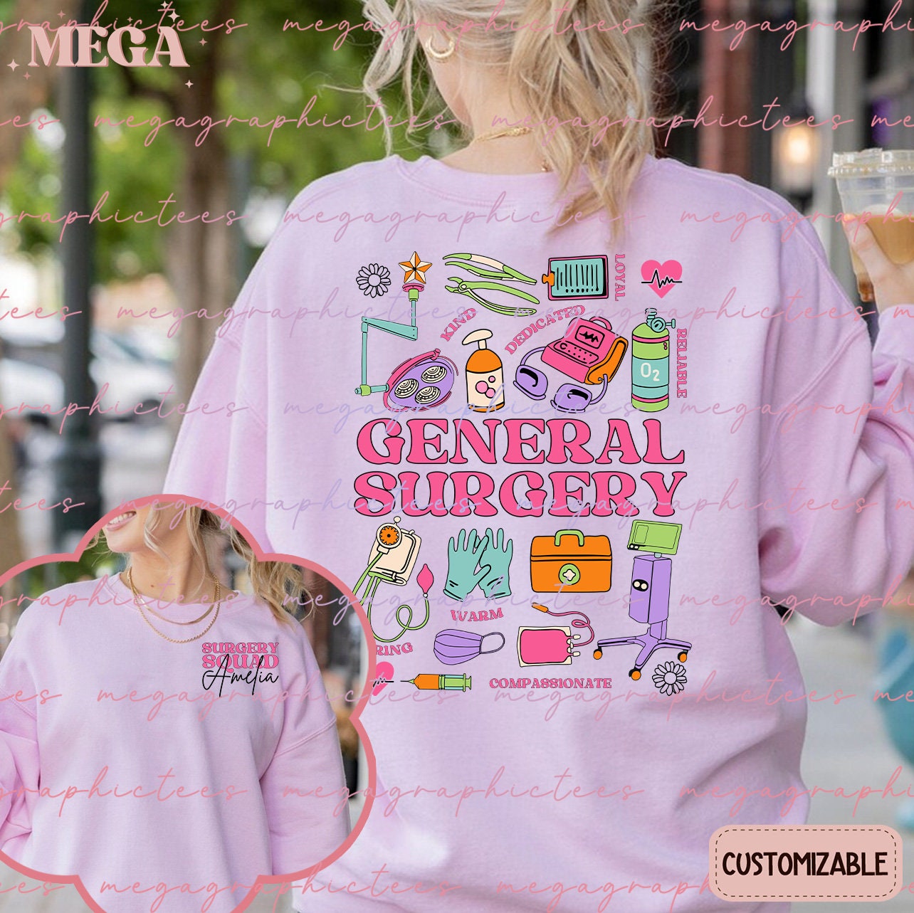 Personalized General Surgery Shirt/sweatshirt, Surgery Technologist ...