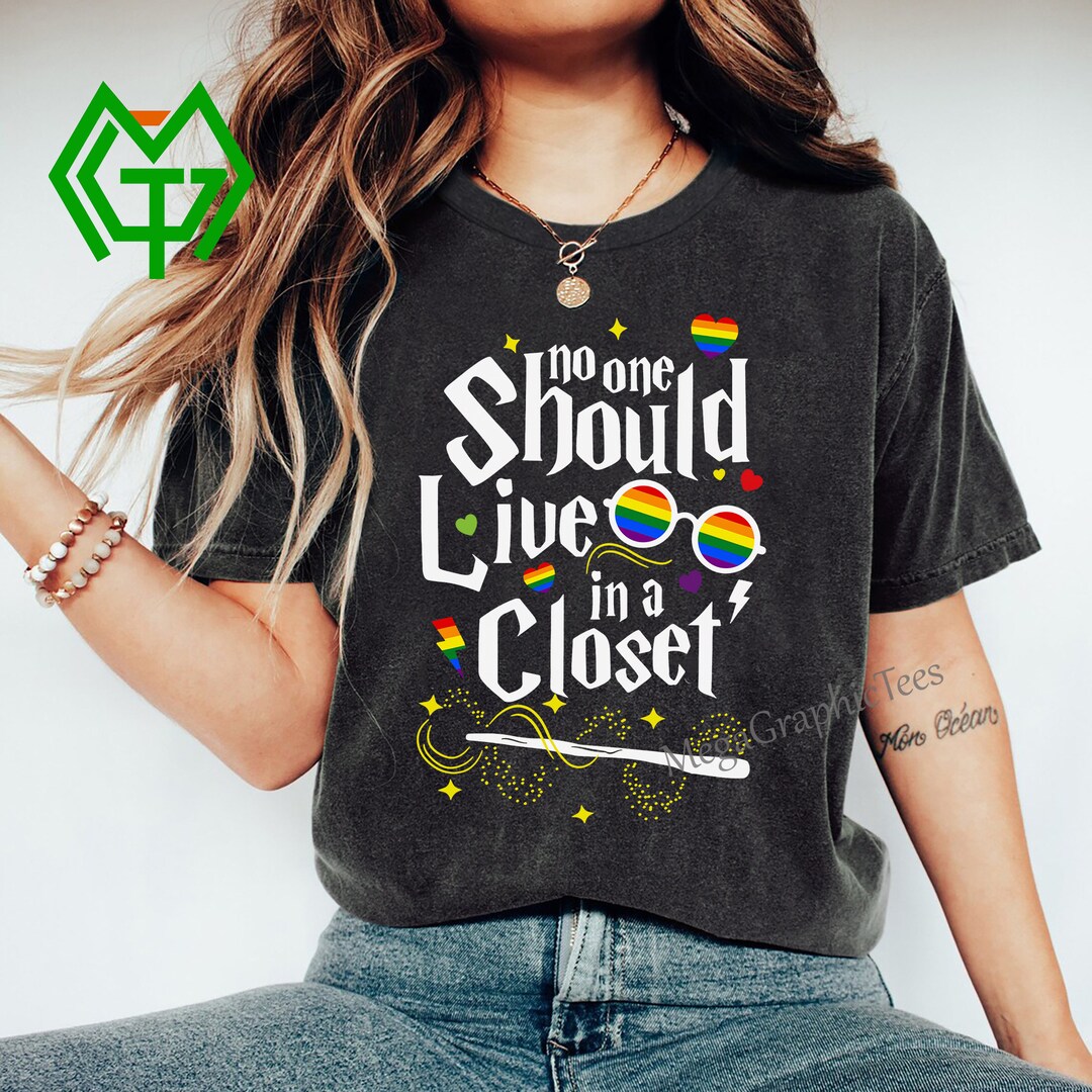 LGBTQ Shirts, Queer Shirt, Pride Shirt, Live in A Closet Shirt, Gay ...