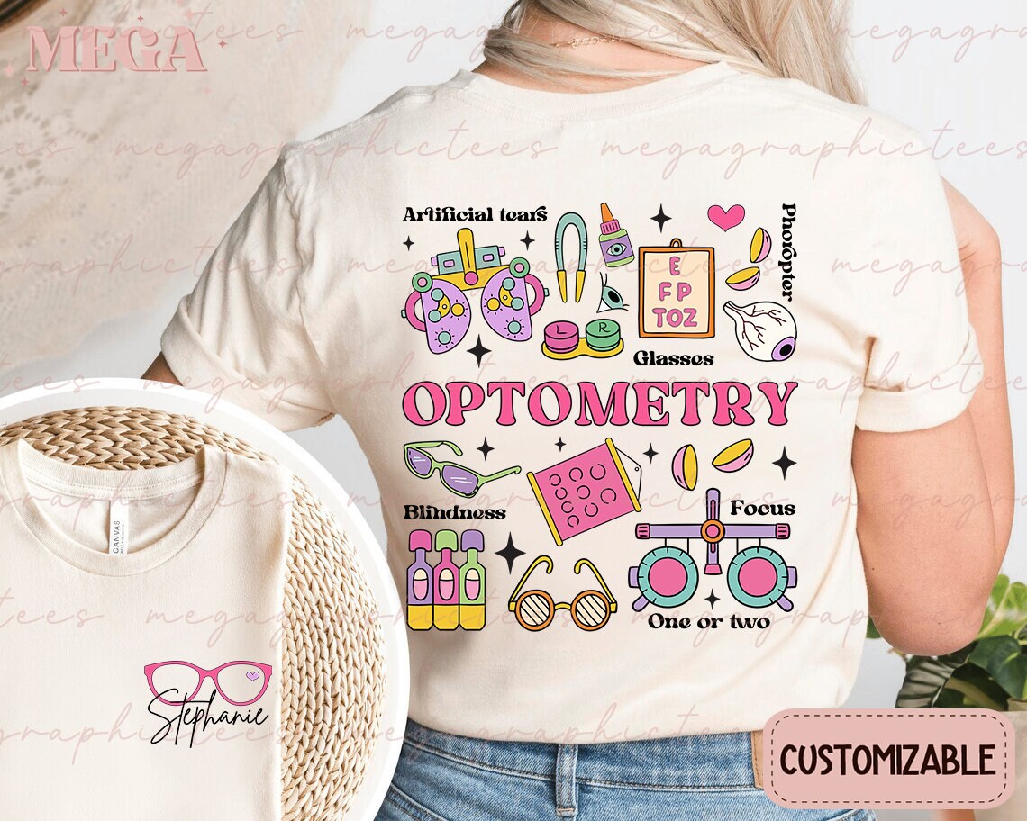 Personalized Optometry Shirt/sweatshirt, Ophthalmologist Shirt ...