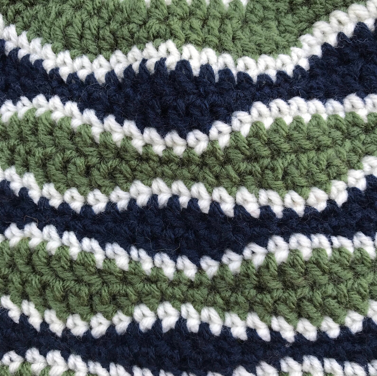 Men's Crochet Multicolored Brainwave Beanie Hat - Etsy