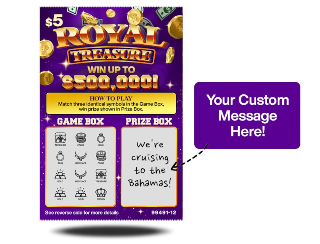 CUSTOMIZABLE PRIZE Lottery Scratch-off Tickets - for Special ...