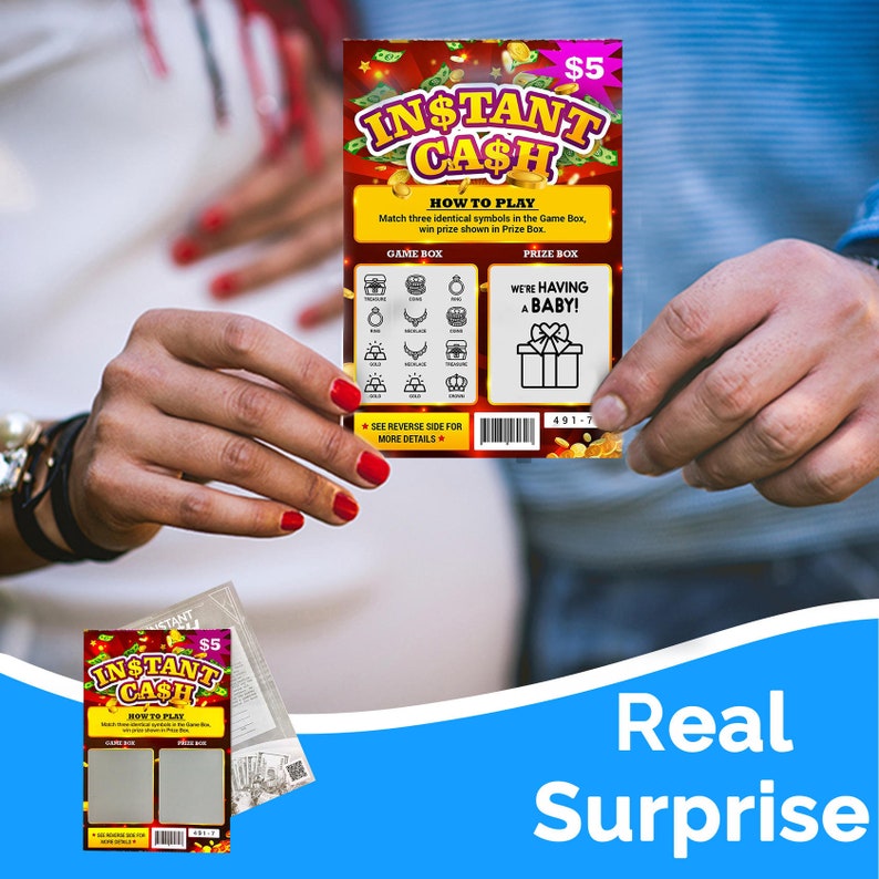Pregnancy Announcement Fake Lottery Scratch off Tickets for - Etsy