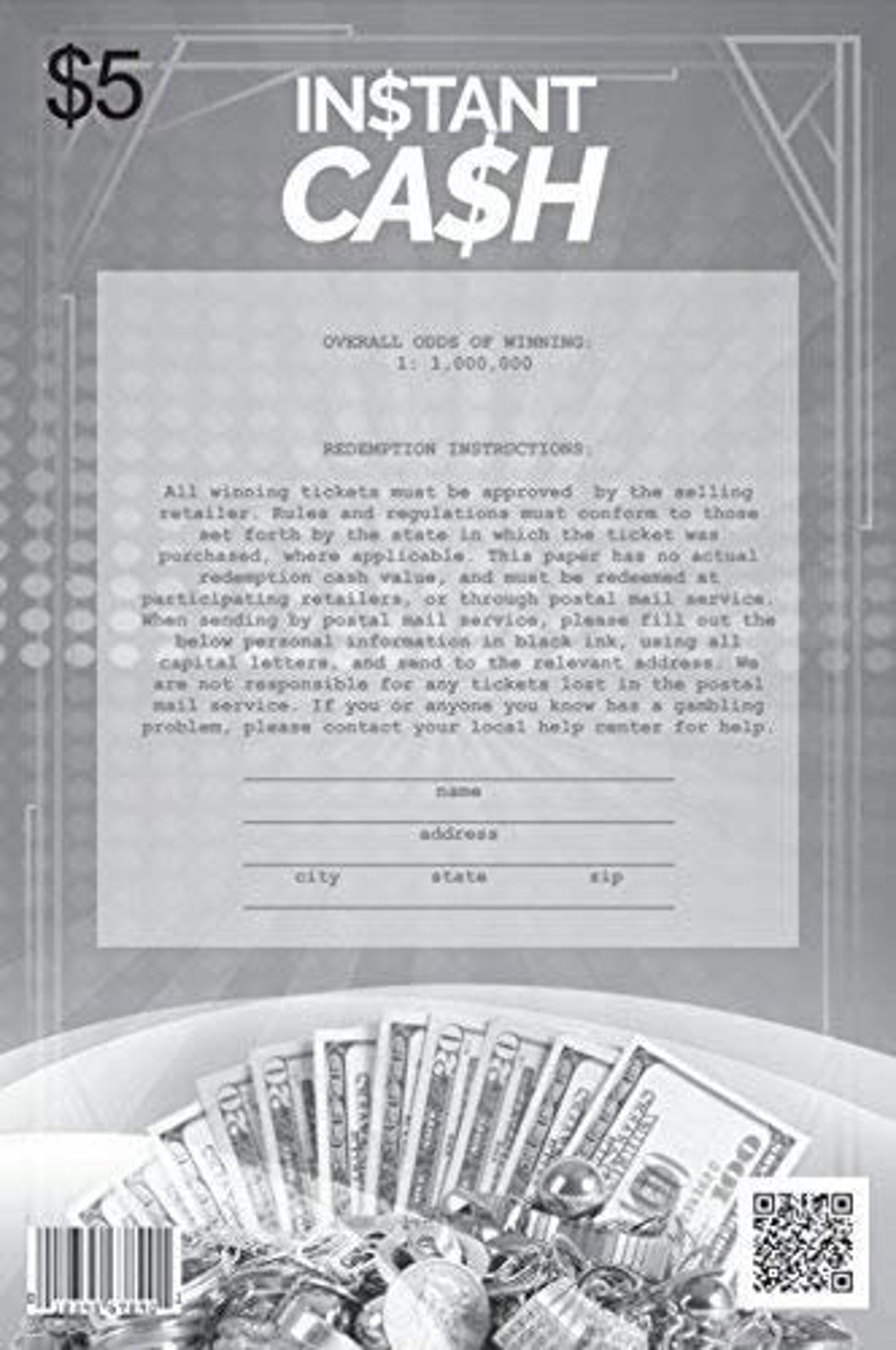 Funny Birthday Card Fake Scratch off Lottery Ticket Prank - Etsy