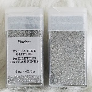 Darice Silver Extra Fine Glitter 1.5oz Compare With Recollections ...
