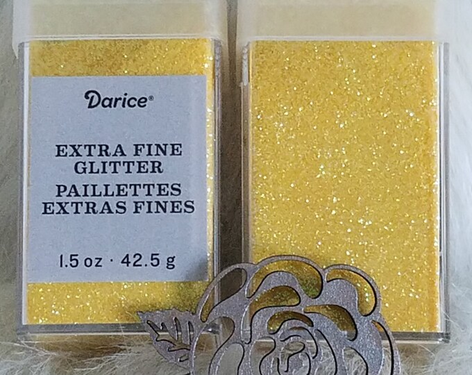 Darice Sunflower Yellow Extra Fine Glitter 1.5oz Compare With ...