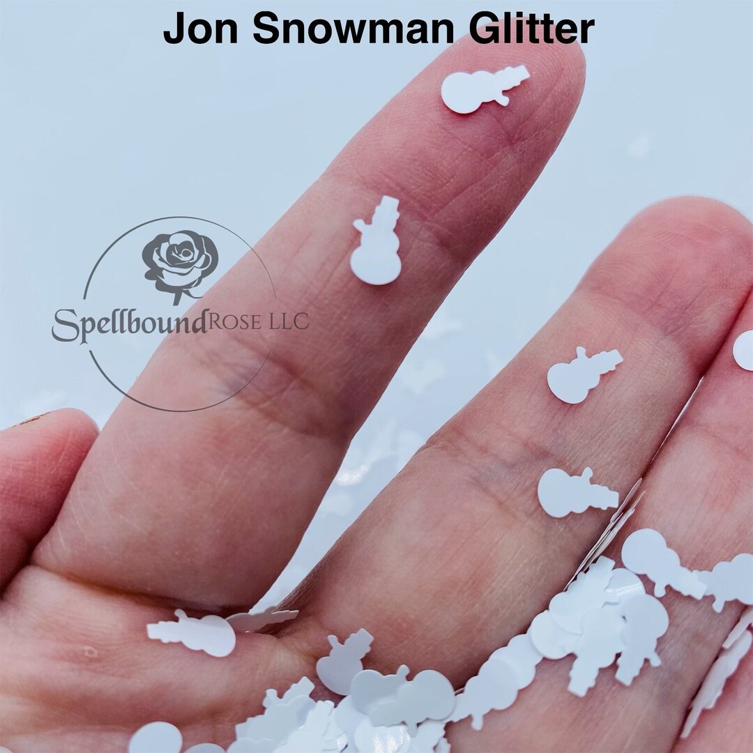 Matte White Snowman Snowmen Glitter White Snowman Confetti - Etsy