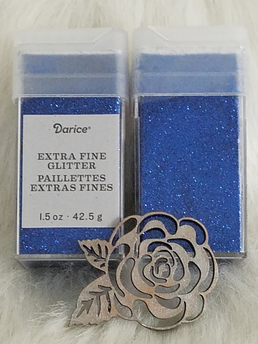 Darice Marine Blue Extra Fine Glitter 1.5oz Compare With Recollections ...
