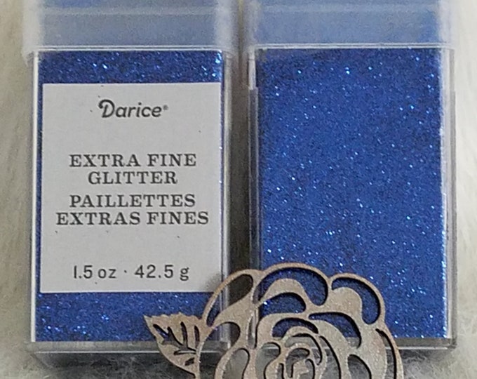 Darice Marine Blue Extra Fine Glitter 1.5oz Compare With | Etsy