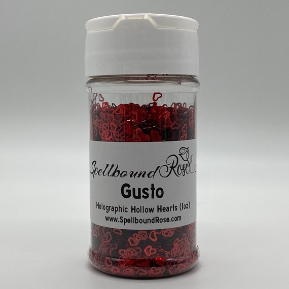 Red Holographic Heart Glitter Red Heart Confetti Hollow - Etsy