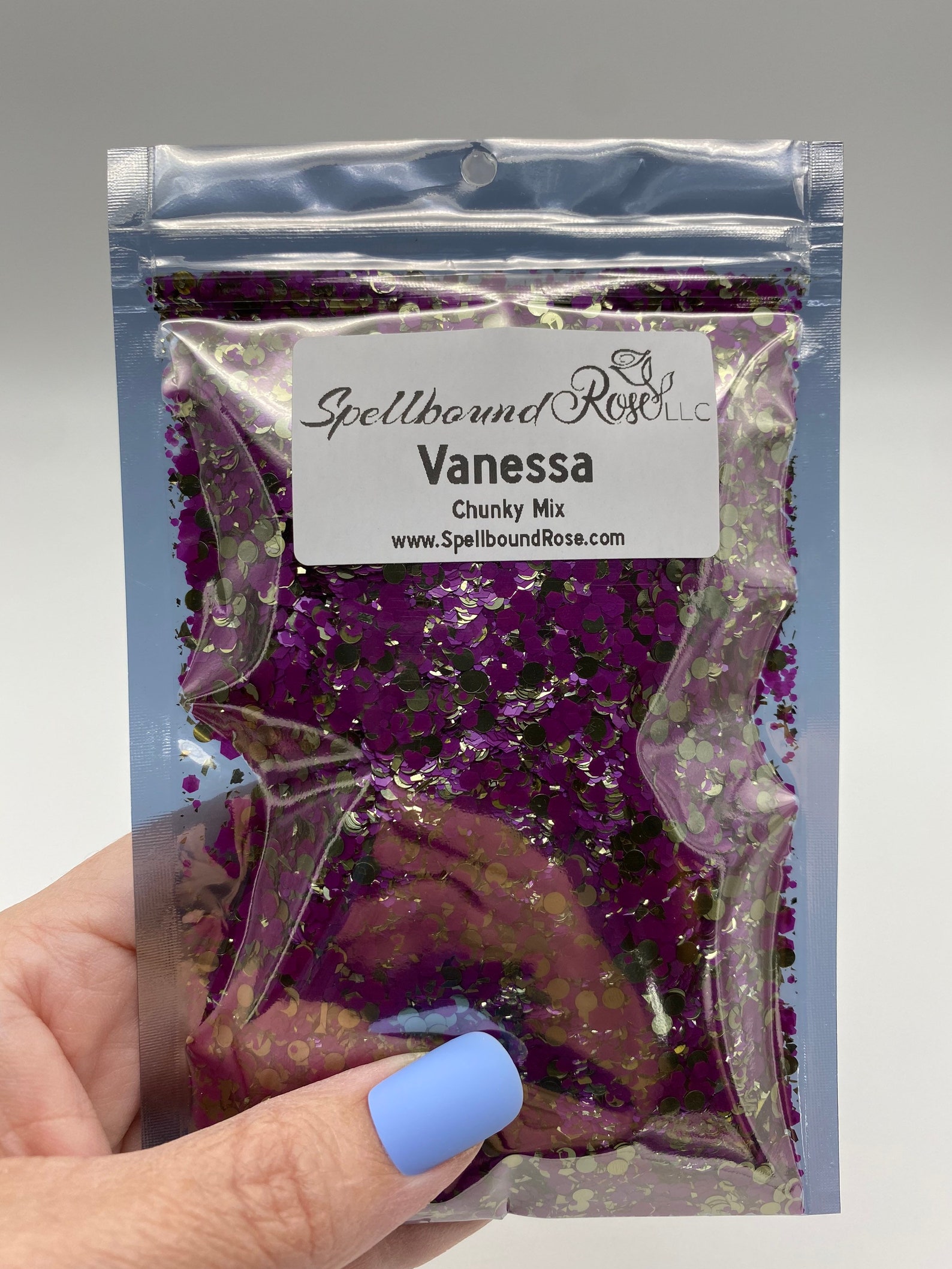 Vanessa Raspberry Pink and Champagne Chunky Glitter - Etsy