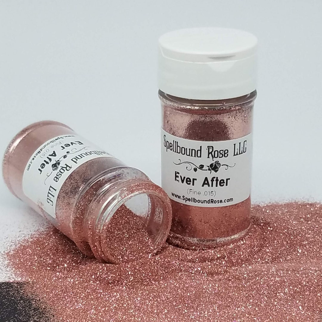 Polyester Rose Gold Fine Glitter (.015), Metallic Rose Gold Glitter ...