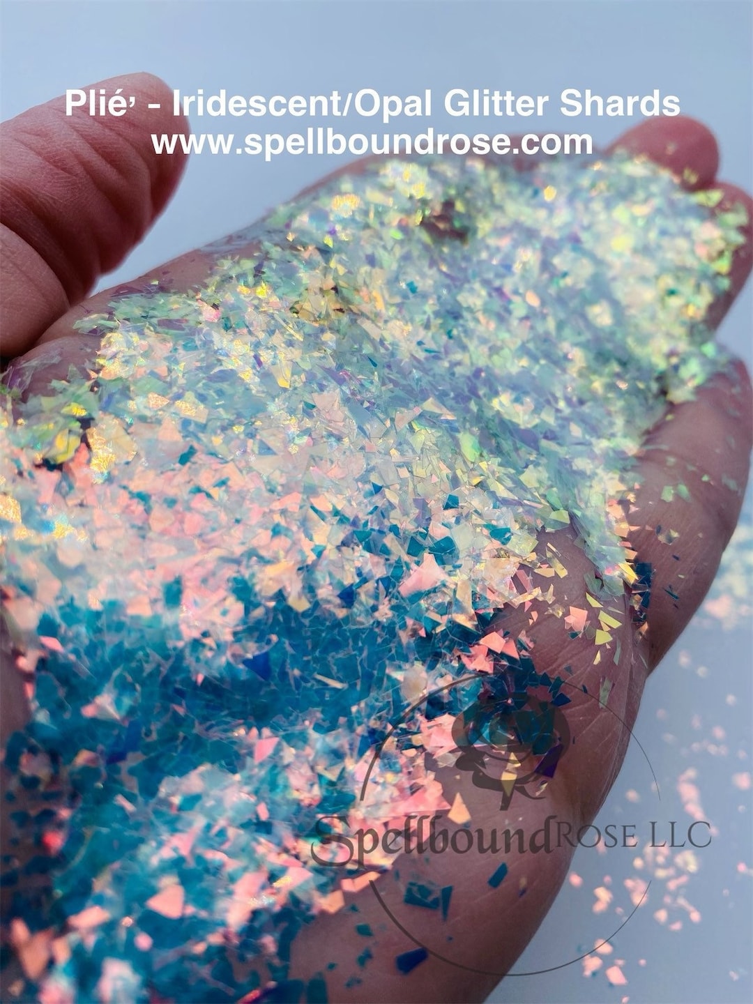 Opal Color Shift Glitter Shards, White Opal Glitter, Glitter Flakes ...