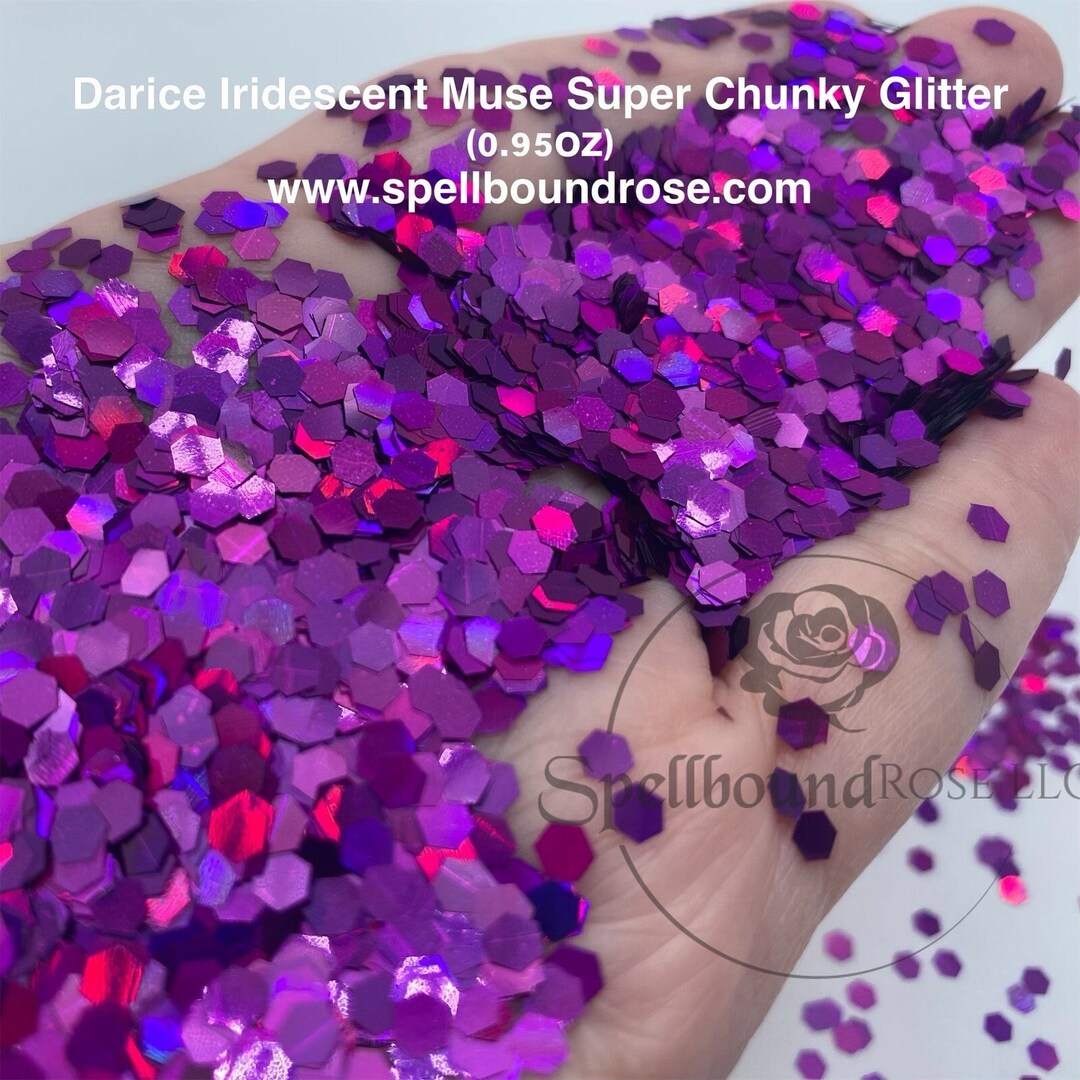 Darice Iridescent Muse Super Chunky Glitter, Darice Chunky Glitter, 0 ...