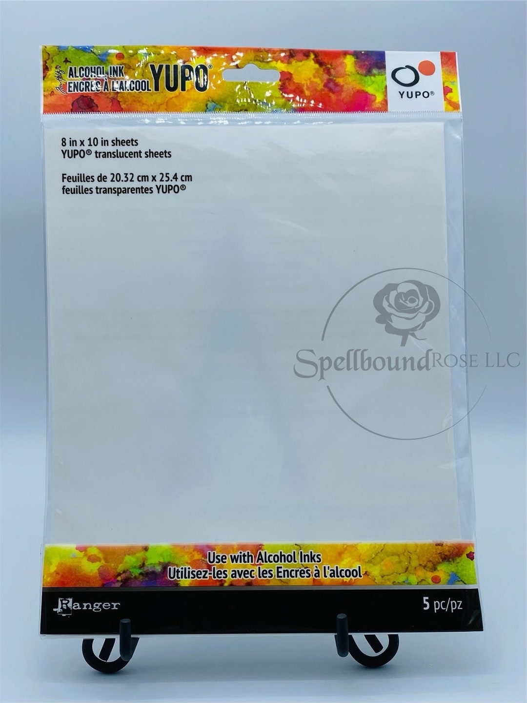 Ranger Yupo Translucent Paper Pack of 5, Tim Holtz Alcohol Ink Yupo ...