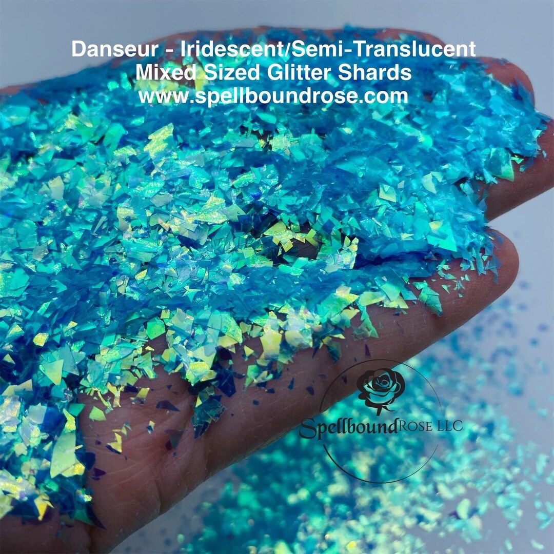 Color Shift Glitter Shards, Light Blue to Purple Glitter, Glitter ...