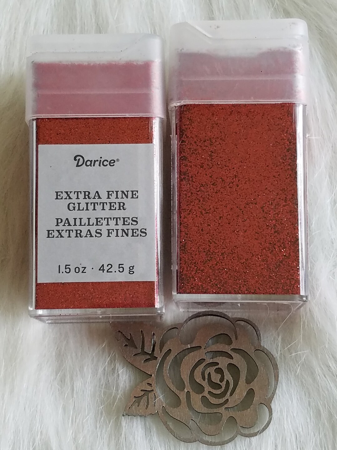 Darice Cherry Red Extra Fine Glitter 1.5oz Compare With Recollections ...