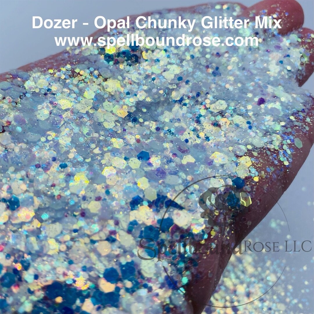 Polyester Opal Chunky Mix Glitter, Opal Chunky Mix Glitter, "dozer ...