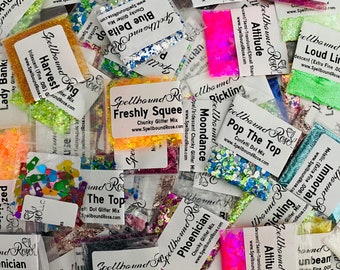 5-bag BIG Snowflake Glitter Sample Pack 9MM Holo Silver - Etsy